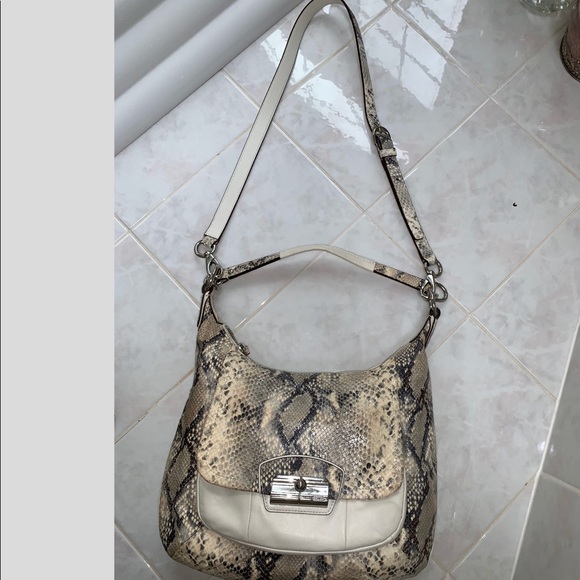 Coach | Bags | Ivory Snakeskin Coach Purse | Poshmark